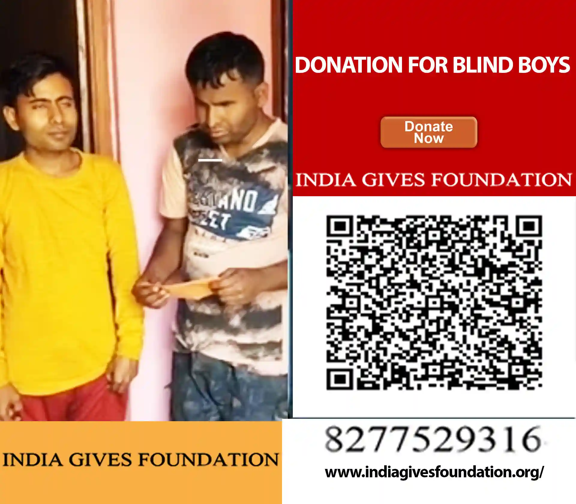 INDIA GIVES FOUNDATION DISTRIBUTS GROCERY KITS TO BLIND FAMILY - India ...