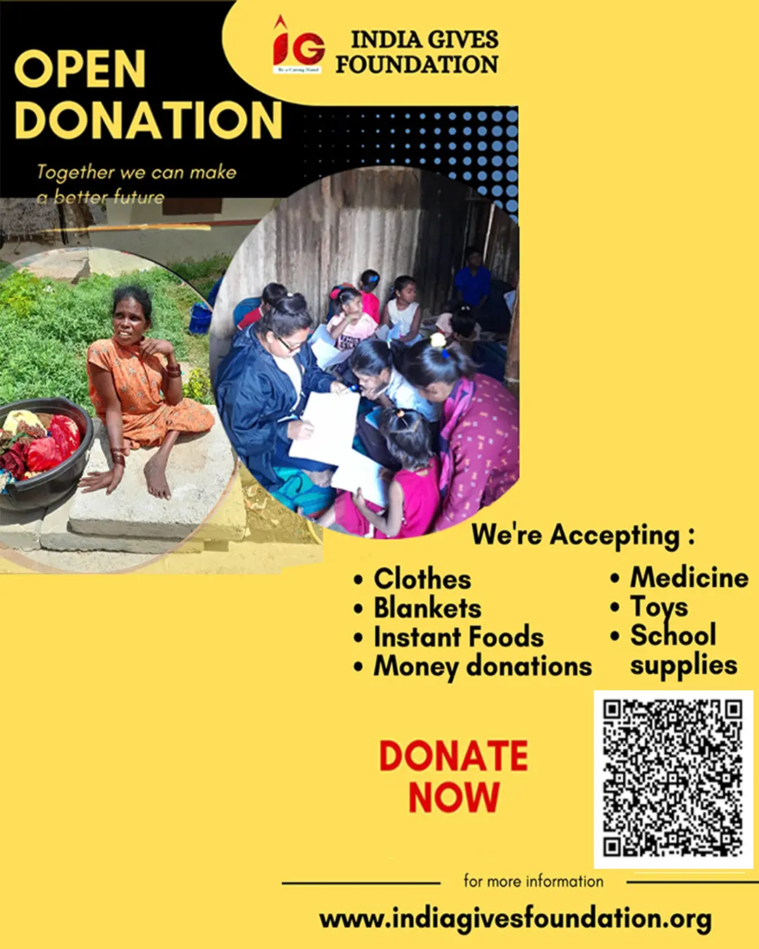 OPEN DONATION - India Gives Foundation
